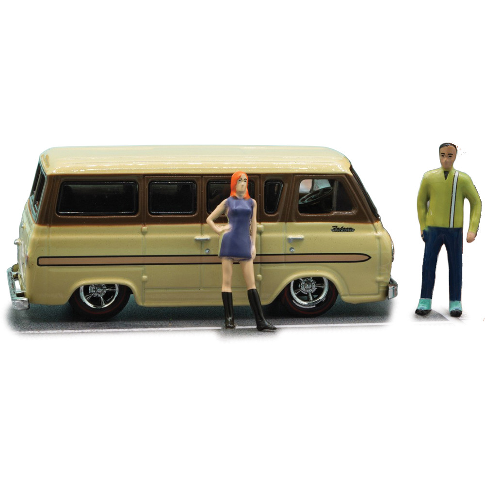 1965 Ford Falcon Club Wagon "The Daily Grind" Diorama | M2 Machines