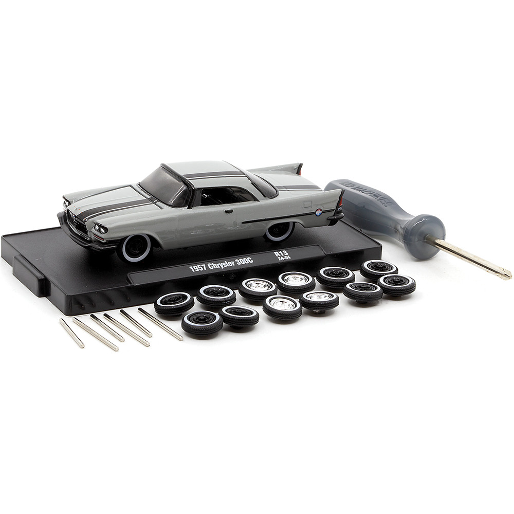 1957 Chrysler 300C Gray Diecast Model Car | M2 Machines