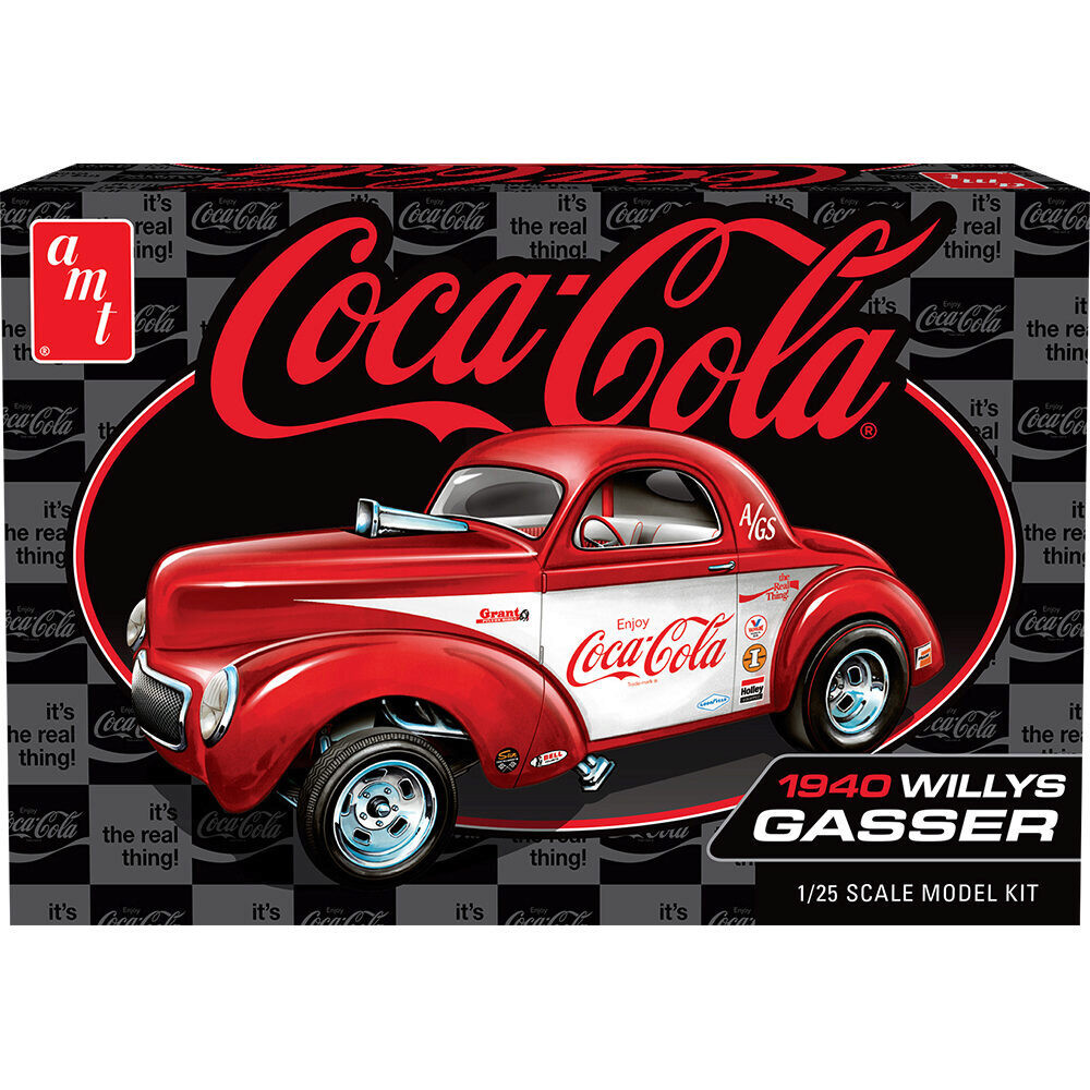 1940 Willys Coupe (Coke Race Team) Plastic Model Kit | AMT
