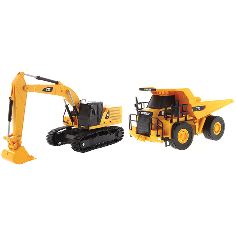 Caterpillar RC Construction Two-Pack 336 Hydraulic Excavator + 770 ...