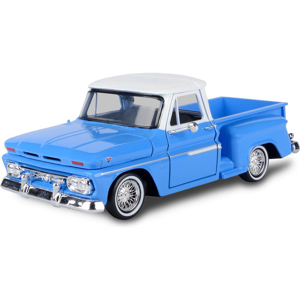 1966 GMC C10 Stepside Silver Diecast Model Truck | Motormax
