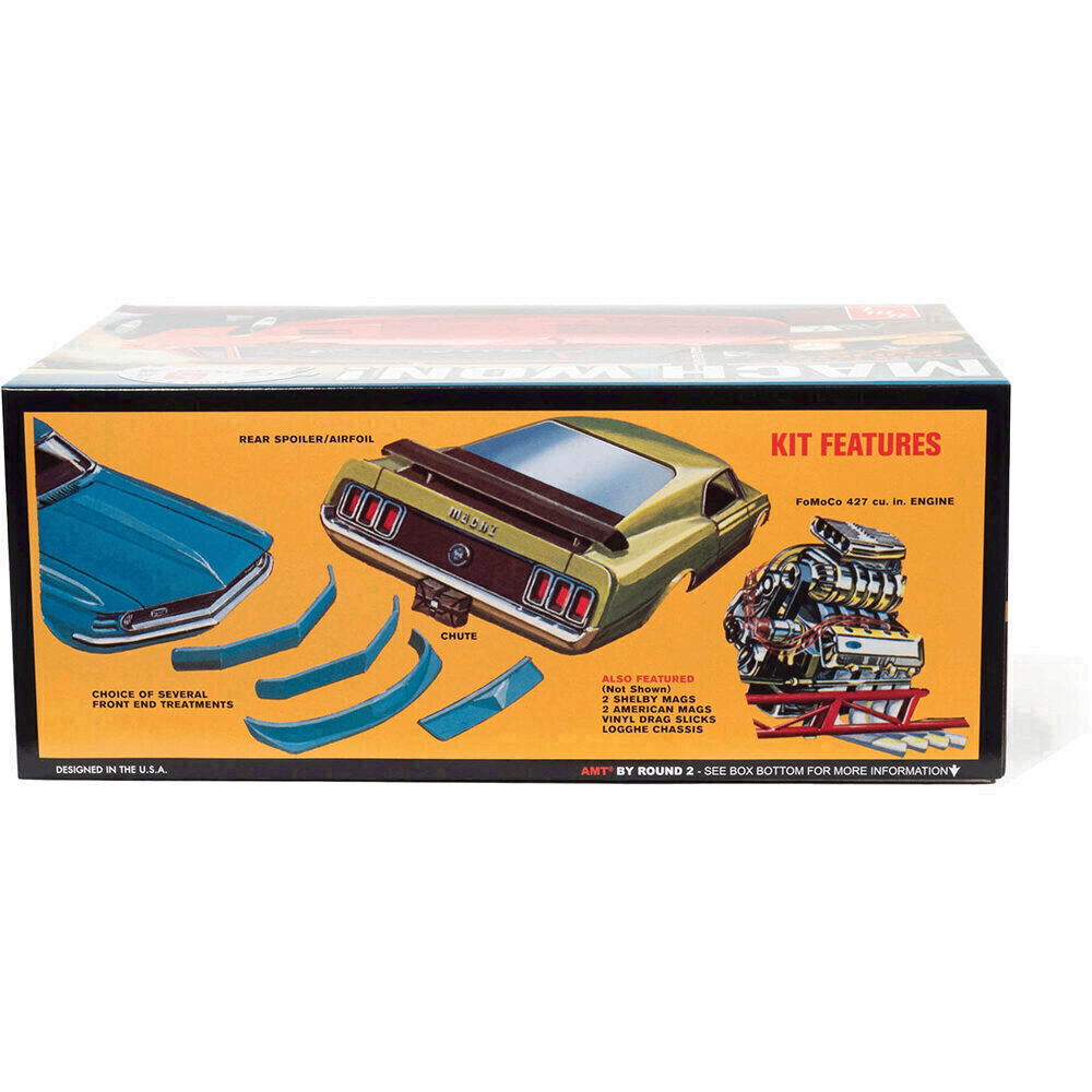 1970 Ford Mustang Funny Car Mach Won Plastic Model Kit | AMT