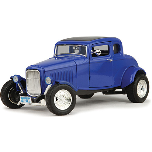 1932 Ford 5-Window Hot Rod - burgundy 1:18 Scale Diecast Model by ...