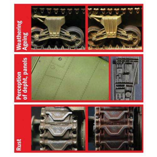 Model Wash Acrylic Paint Set Plastic Model Kit | Italeri