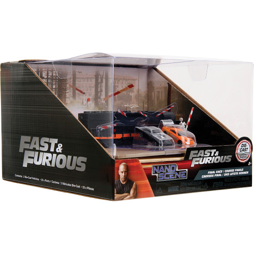 Fast & Furious FINAL RACE TRAIN SCENE Diecast Diorama | Jada Toys