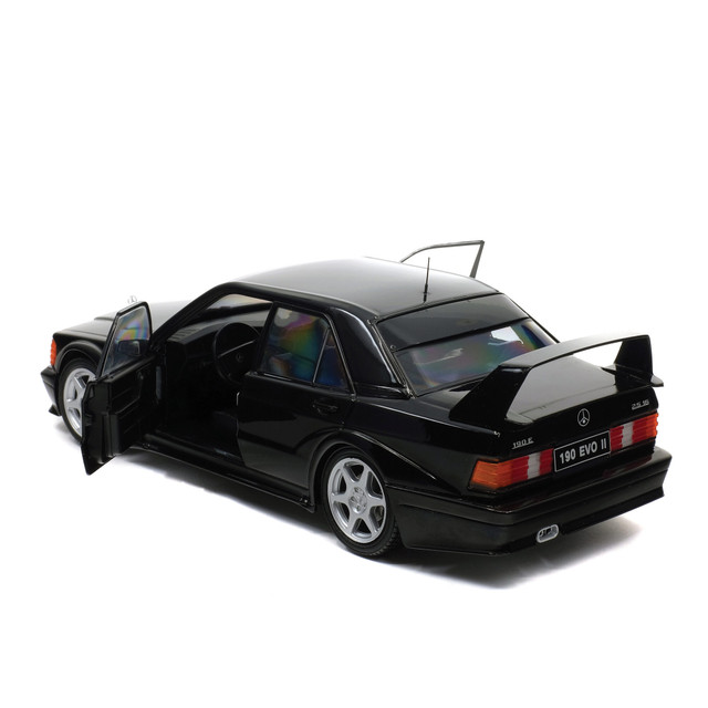 1990 Mercedes-Benz 190 (W201) Evo II Black Diecast Model Car | Solido