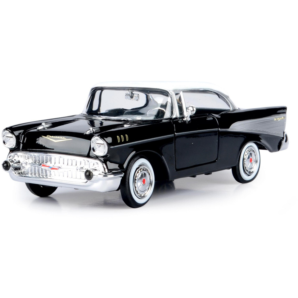 1957 Chevy Bel Air - black 1:18 Scale Diecast Model by Motormax ...