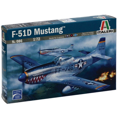 F-51D Mustang 1/72 Kit Plastic Model Kit | Italeri