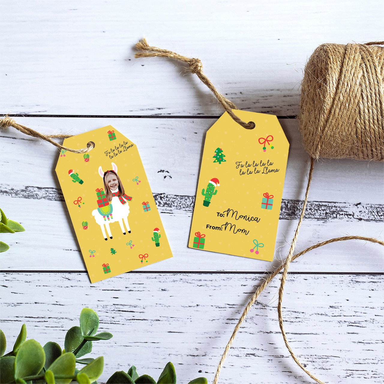 Fa La Llama Gift Tags