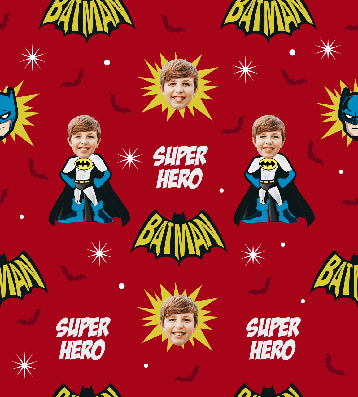 BatMan Gift Wrap for Birthday Parties by Gift Wrap My Face