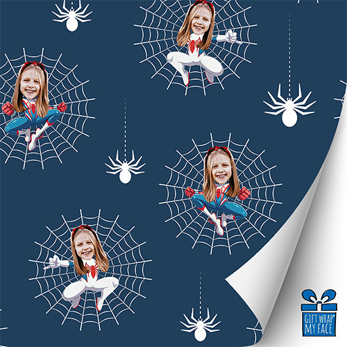SpiderKid Gift Wrap for Birthday Parties by Gift Wrap My Face