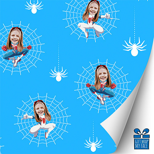 SpiderKid Gift Wrap for Birthday Parties by Gift Wrap My Face