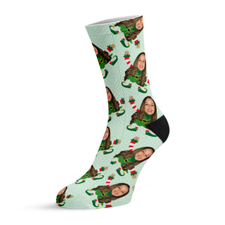 Little Miss Elfie - Custom Wrapping Paper by Gift Wrap My Face