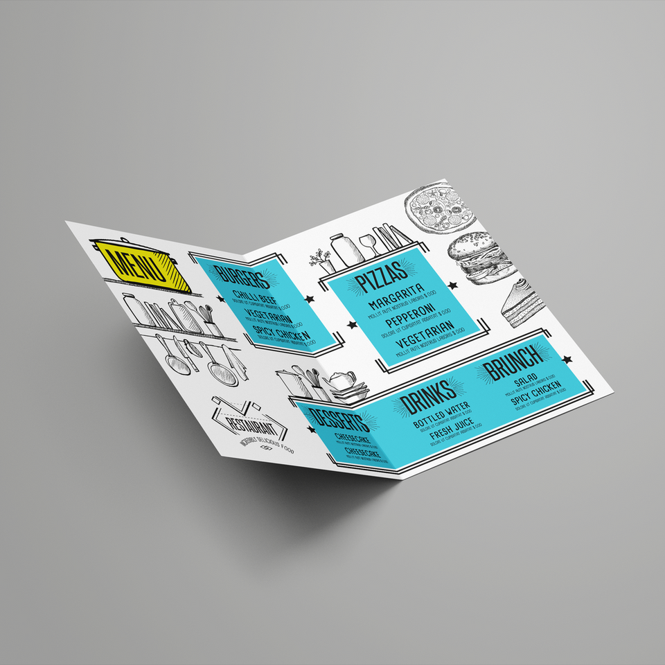 Cheap A4 Folded to A5 Half Fold Leaflets & Flyers