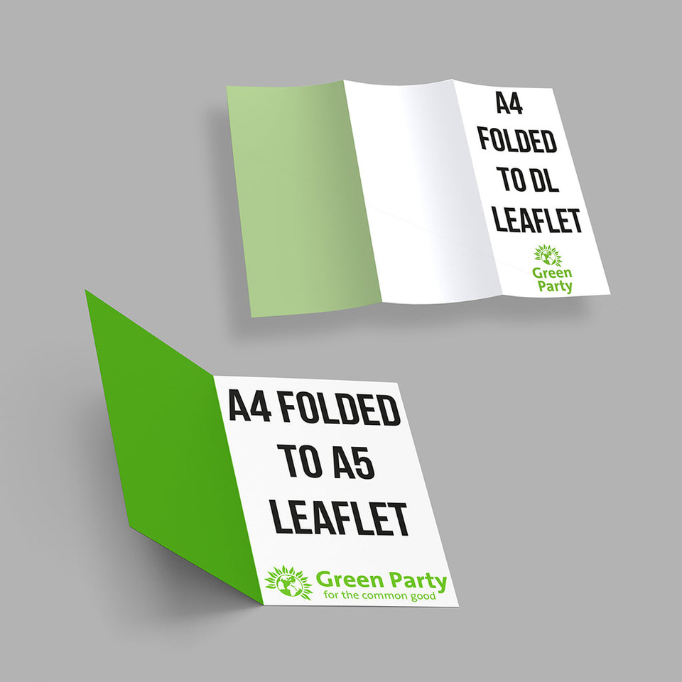 Cheap A4 Folded to A5 Half Fold Leaflets & Flyers