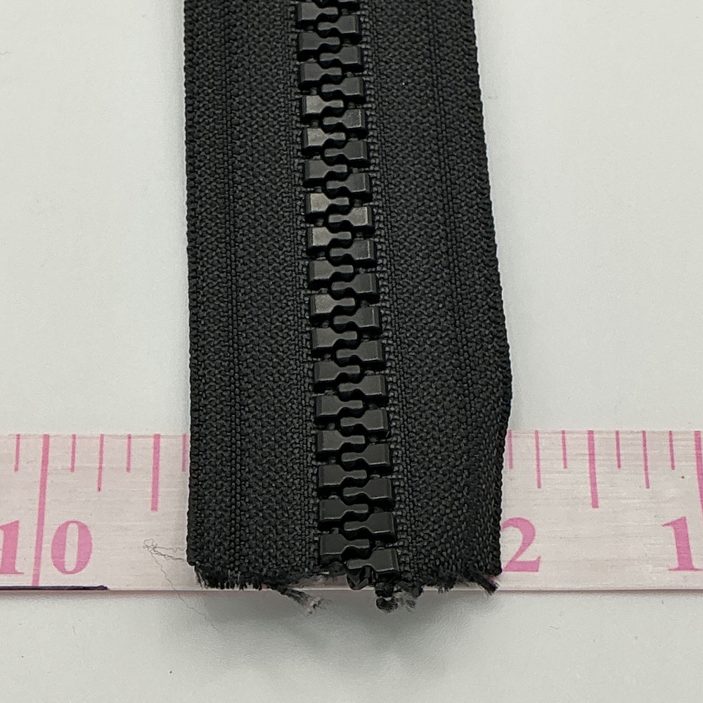 #10 BLACK MARINE / OUTDOOR ZIPPER MOLDED CHAIN | BY THE YARD - Fabric ...