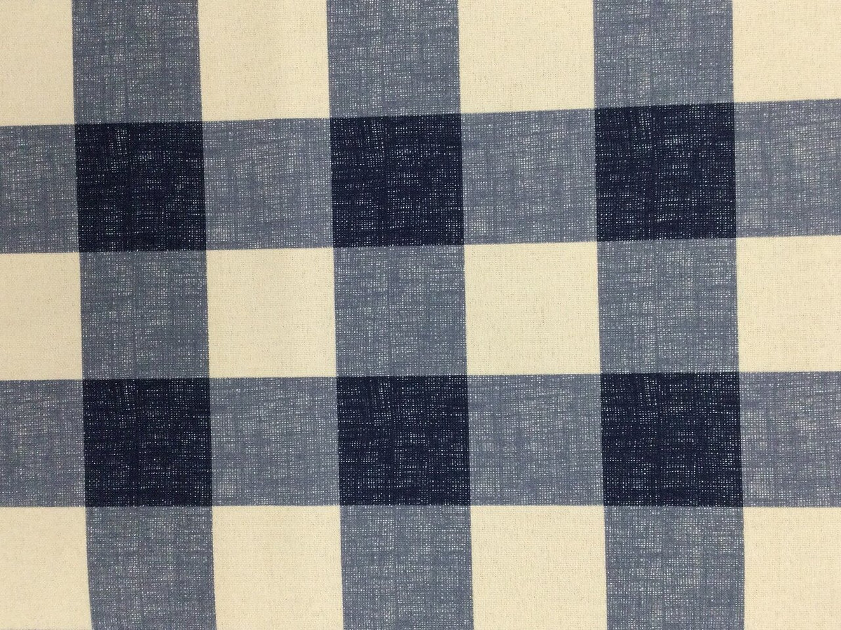 Blue Check Fabric - Fabric Warehouse