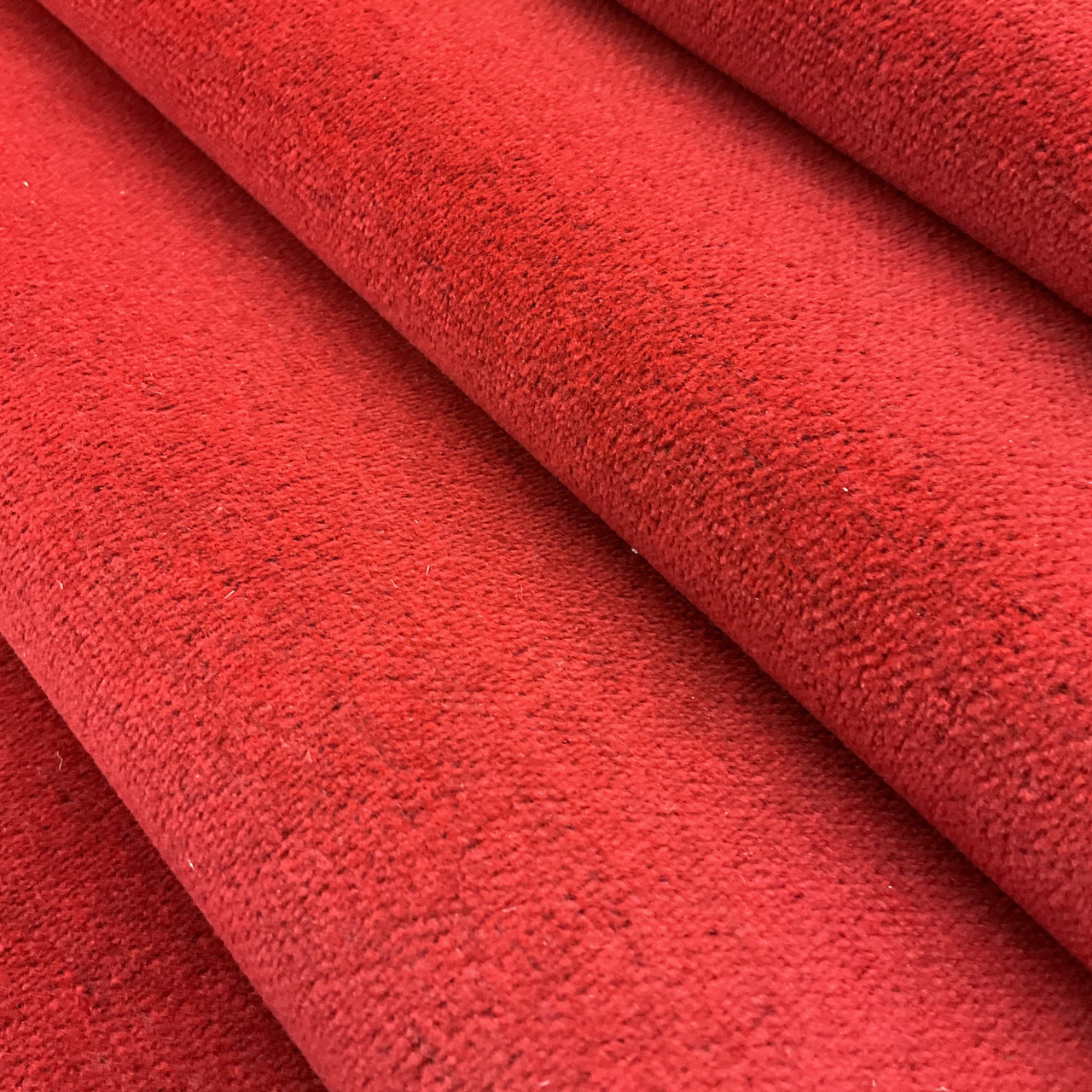Scarlet Red w/ Black Undertone | Velvet Upholstery Fabric | Home Decor ...