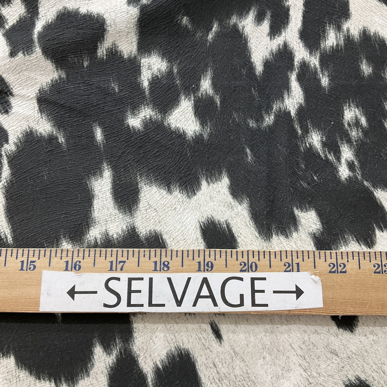 Udder Madness Cow Upholstery Holy Cow! Black | Heavyweight Faux Suede ...