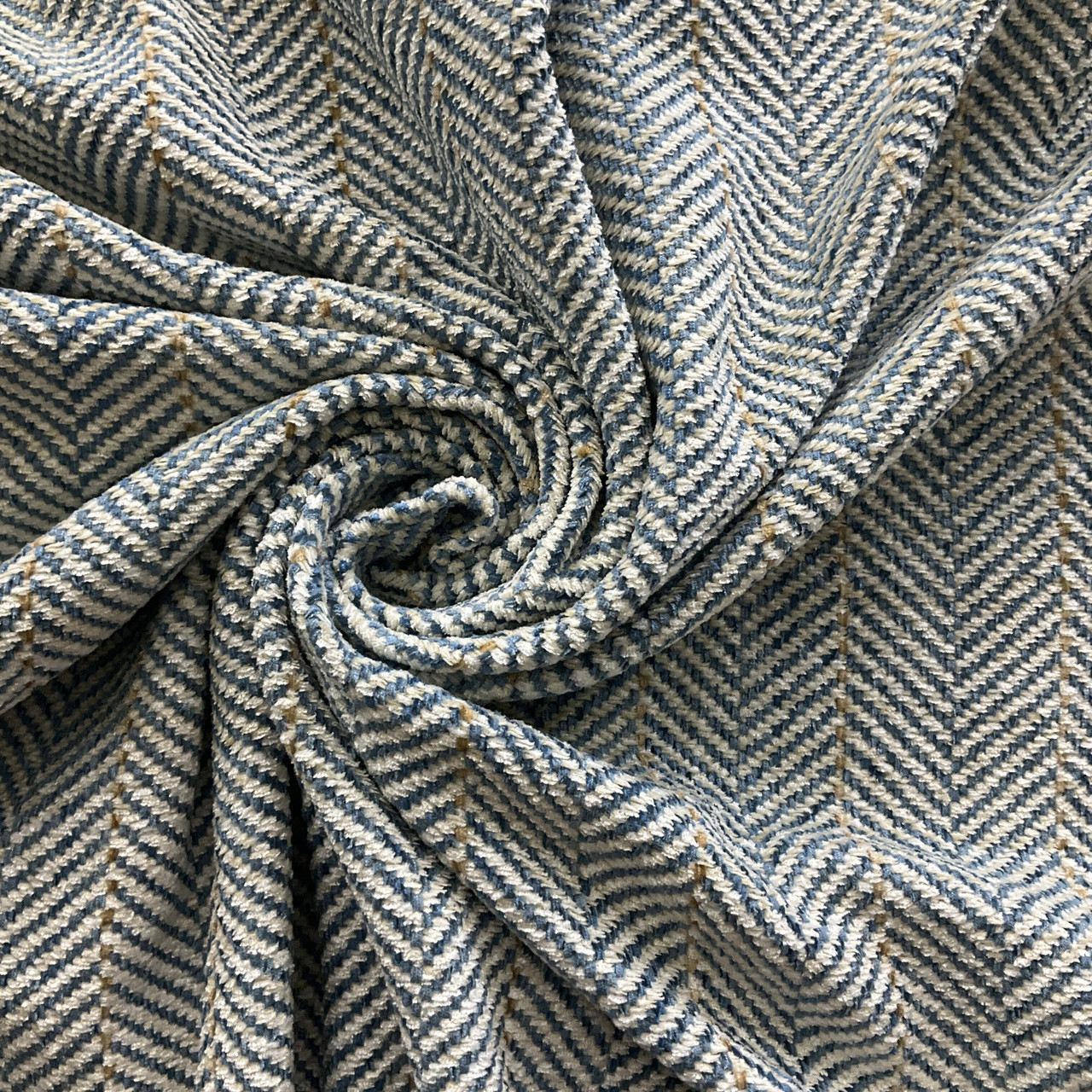 P Kaufmann Balfour Yarn Dyed Chenille Blue Moon | Very Heavyweight ...
