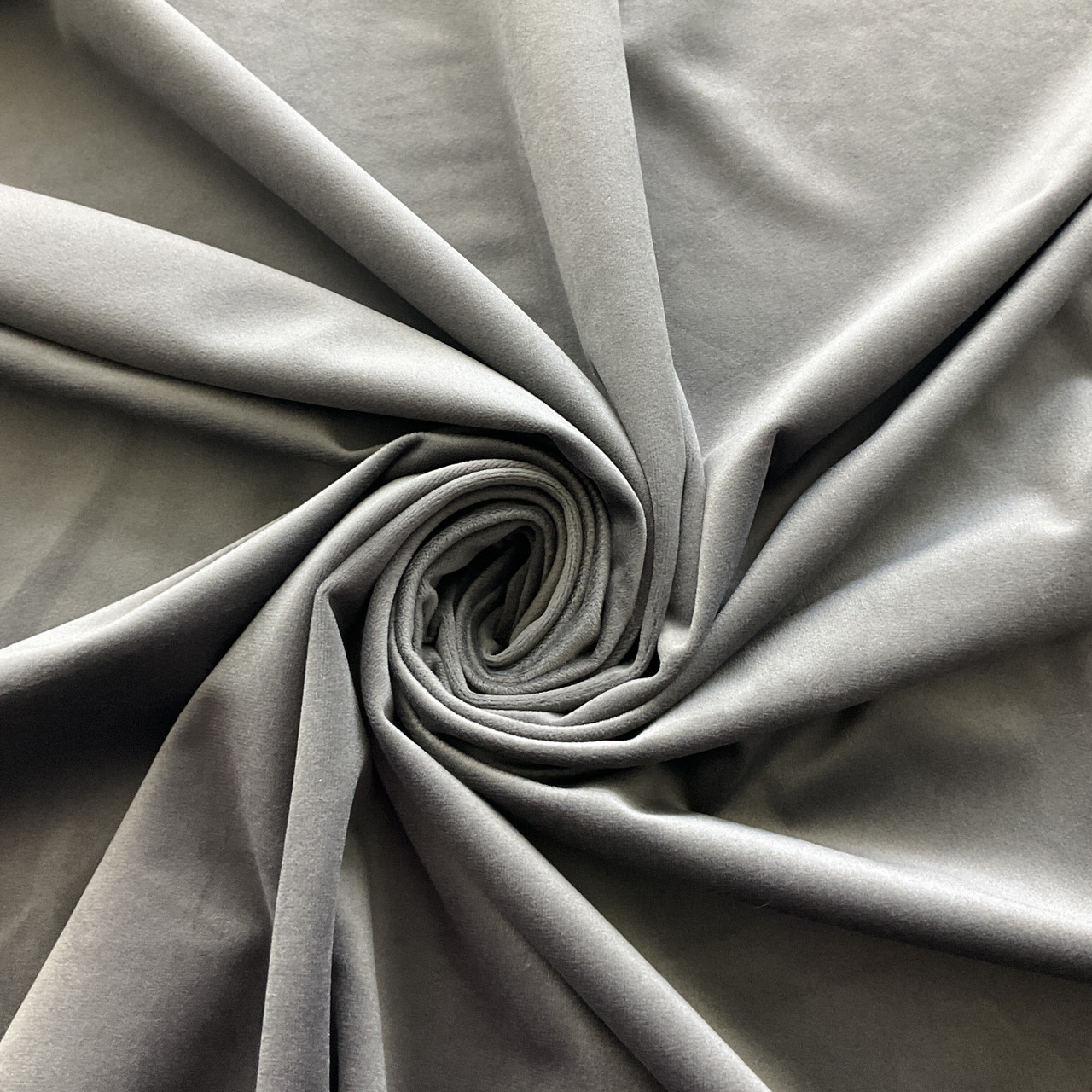 Como High Durability Knit Velvet Charcoal | Medium Weight Velvet Fabric ...