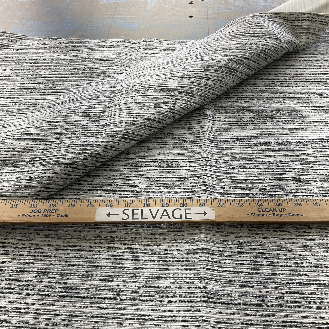 Global Geos Chalk Tweed HiLo Velvet Black | Heavyweight Velvet Fabric ...