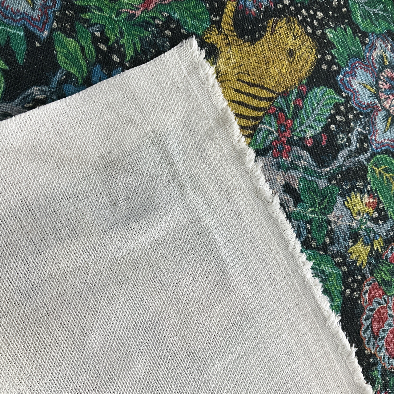 Crafted Artisan Kira Donegal Woven Black | Heavyweight Woven Fabric ...