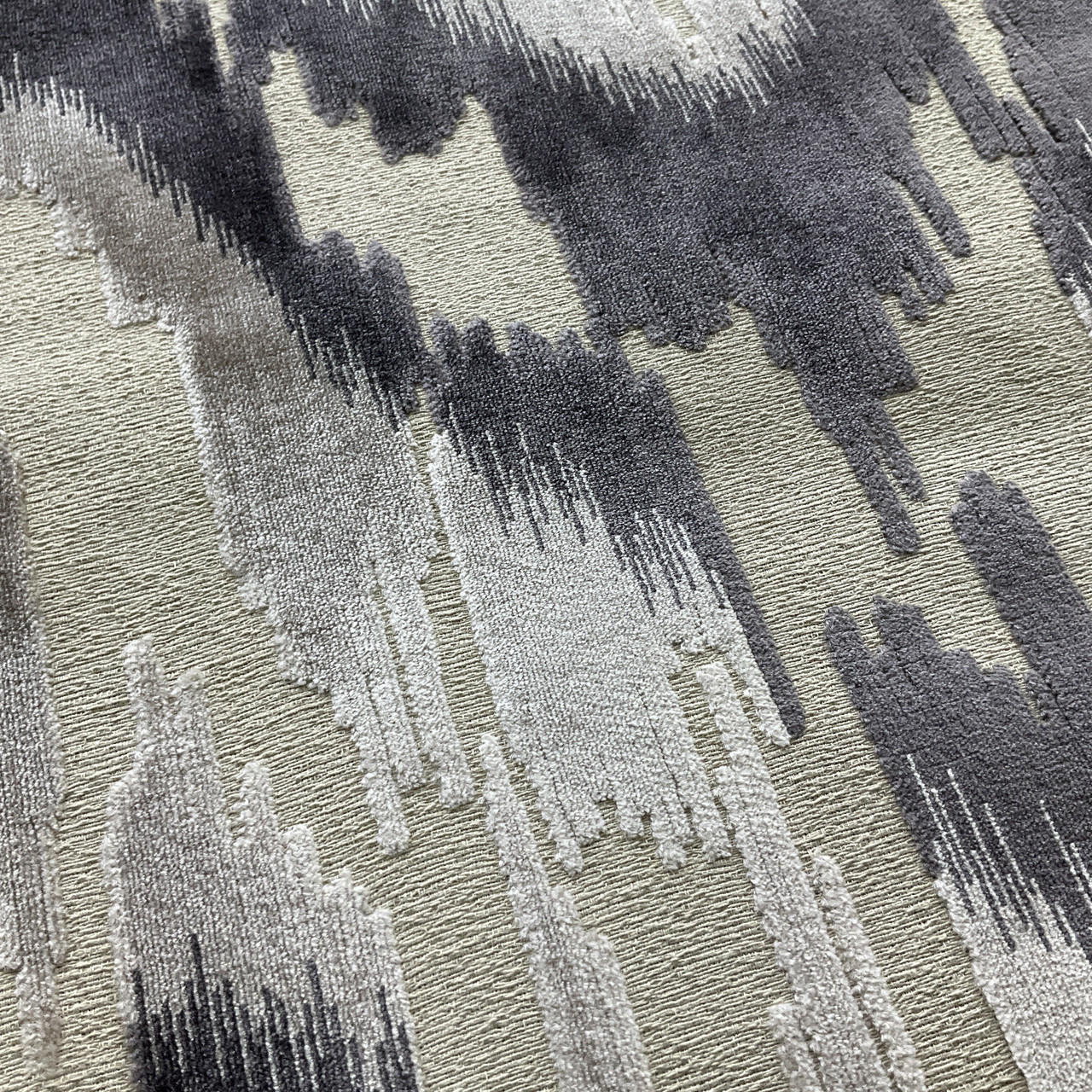 Ettica Latex in Charcoal | Upholstery Fabric | Abstract Raised Velvet ...