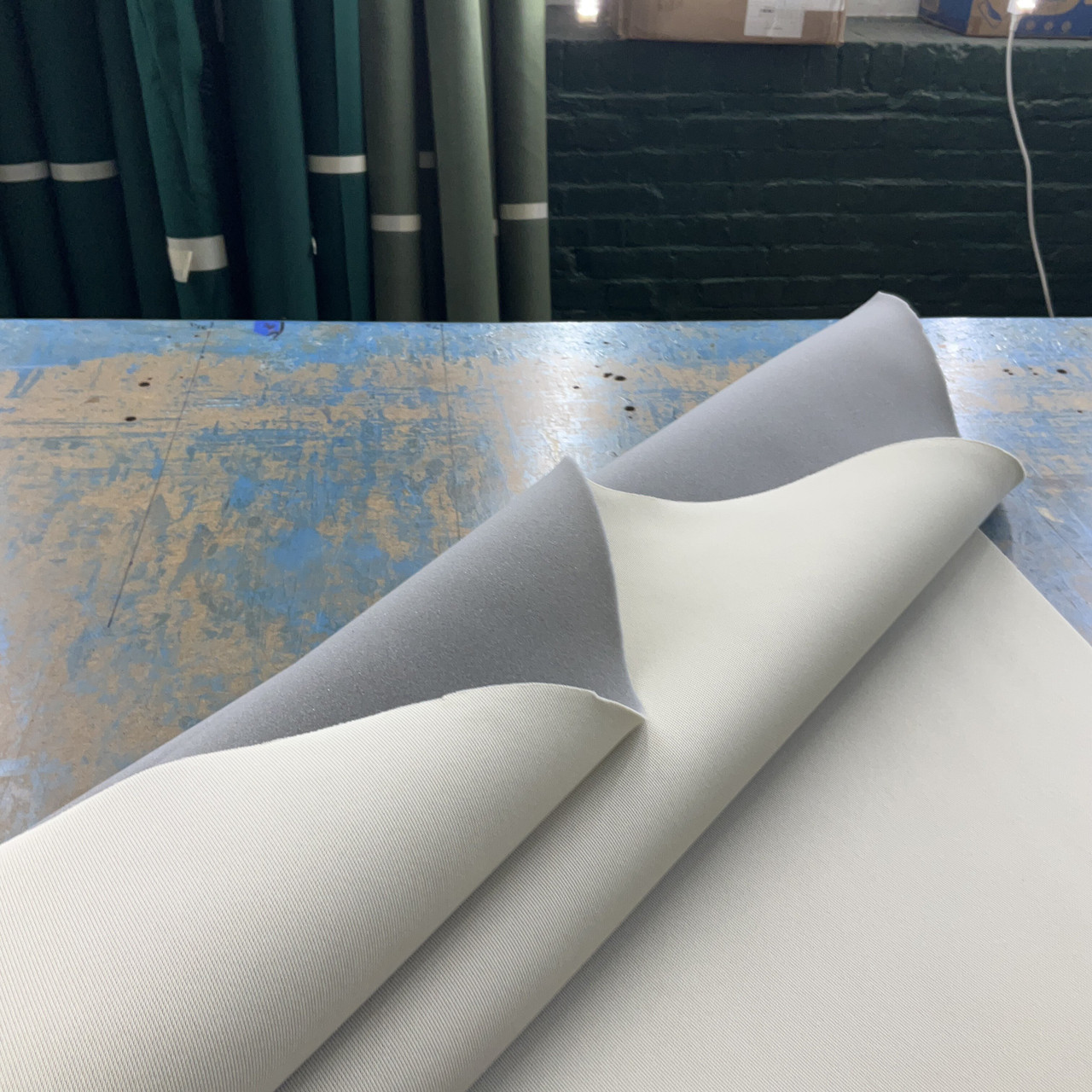 Arctic Whisper Beige | Foam-backed Fabric Headliner | Solid Off White ...