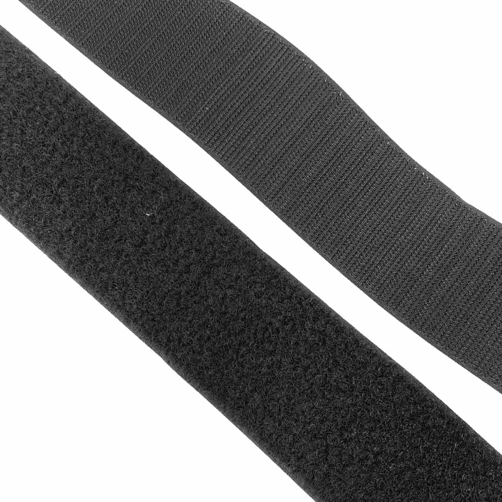 1.5" SEW IN \ SEWABLE GENERIC VELCRO | LOOP - BLACK - Fabric Warehouse