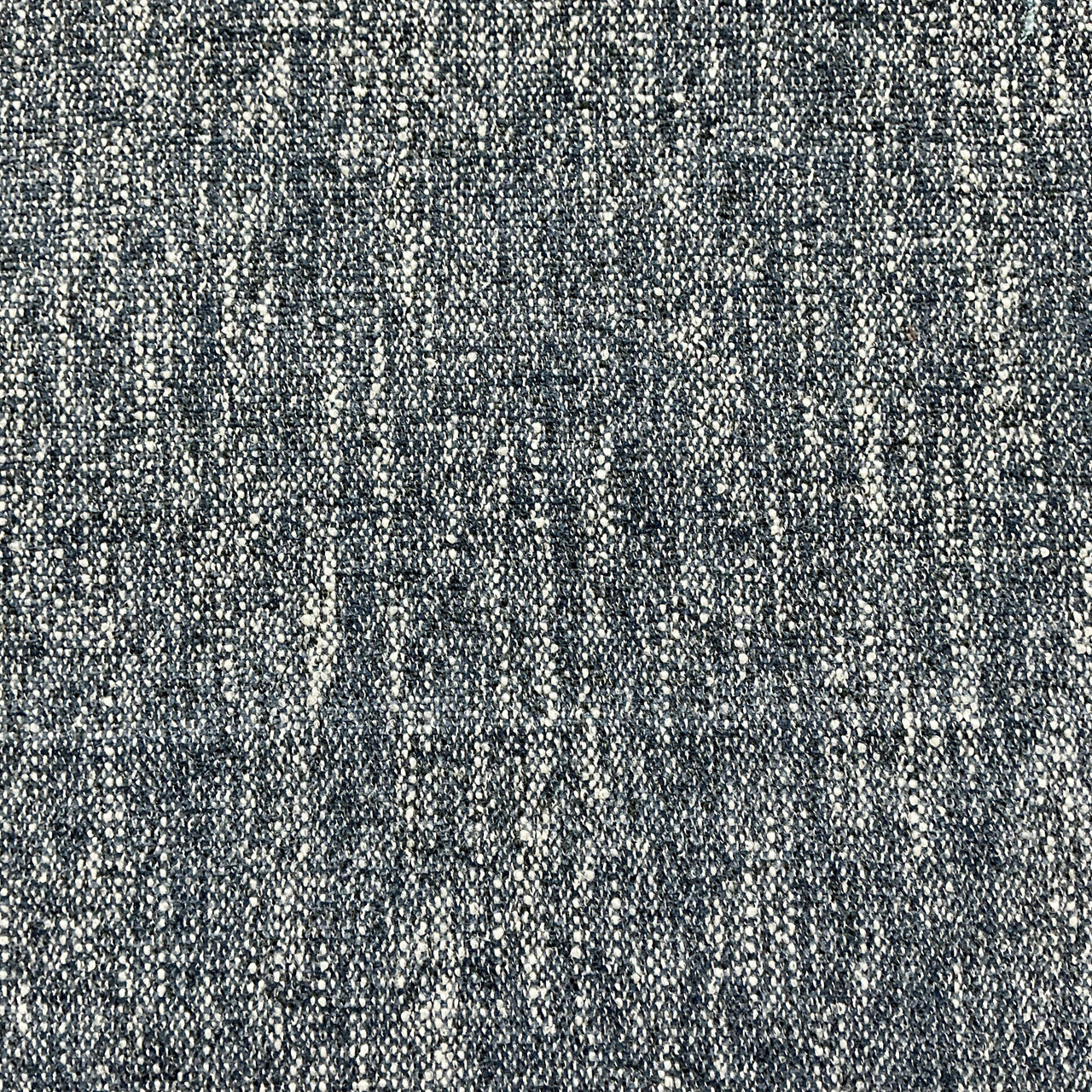 Chenille Tweed in Dark Blue and White | Upholstery Fabric | Heavyweight ...