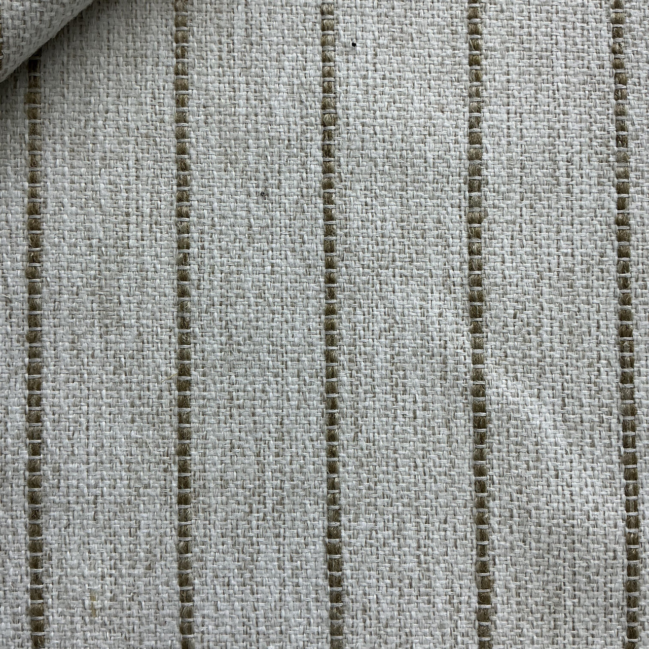 Baychester in Doe | Upholstery Fabric | Stripes in Beige and White ...