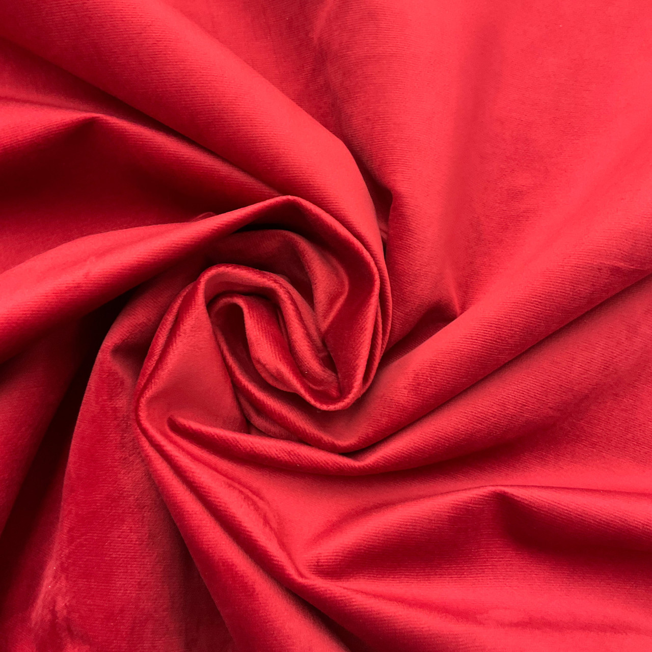 Scarlet Red Velvet | Upholstery Fabric | Luxurious and Soft | Heavy ...