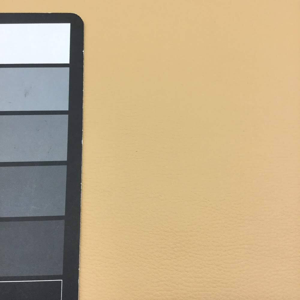 Khaki Tan Faux Leather Vinyl Automotive Upholstery Fabric 54 By