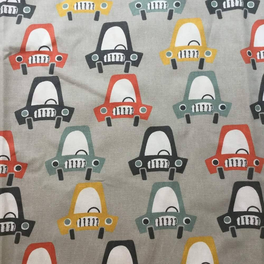Retro Cars on Gray | Upholstery / Drapery Fabric | 54" Wide | By the ...