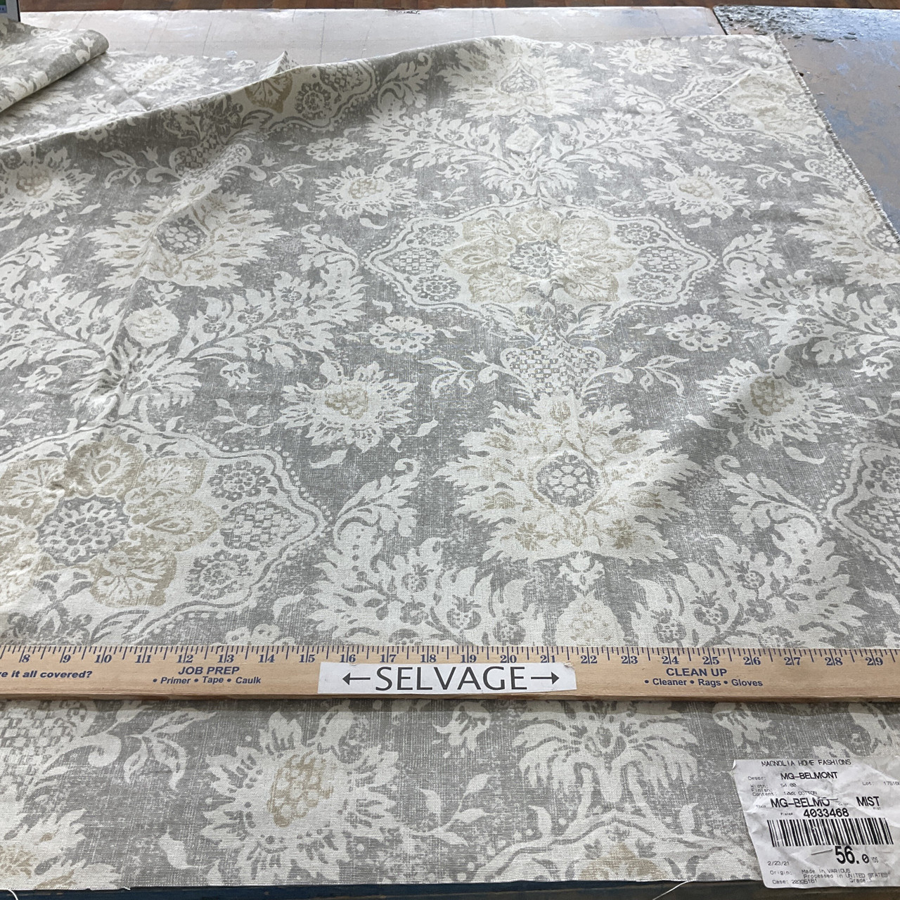 Magnolia Home Fashions Belmont Mist Medium Weight Duck Fabric Home