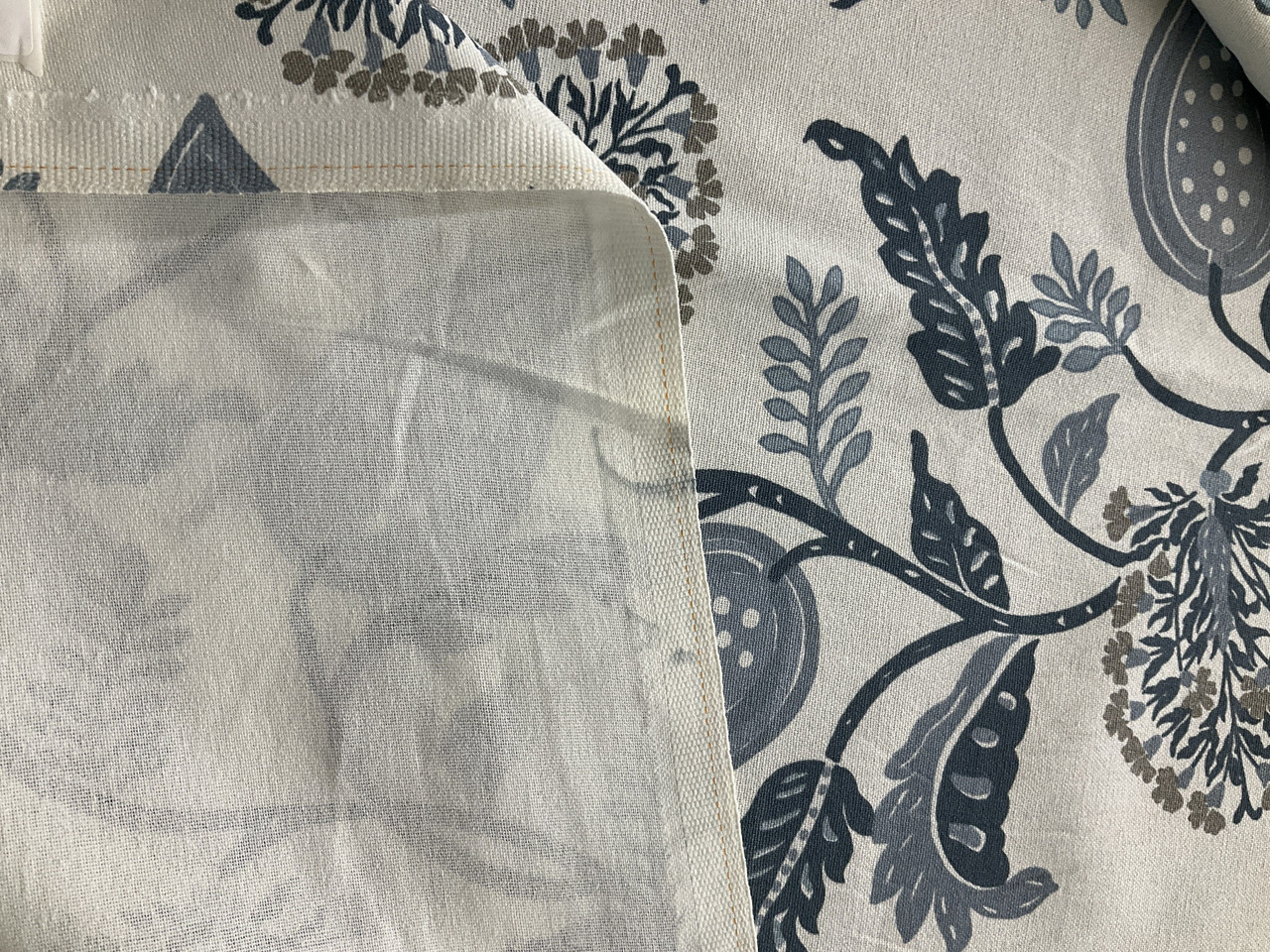 Laura And Kiran Palampore Print Duck Indigo Medium Weight Duck Fabric