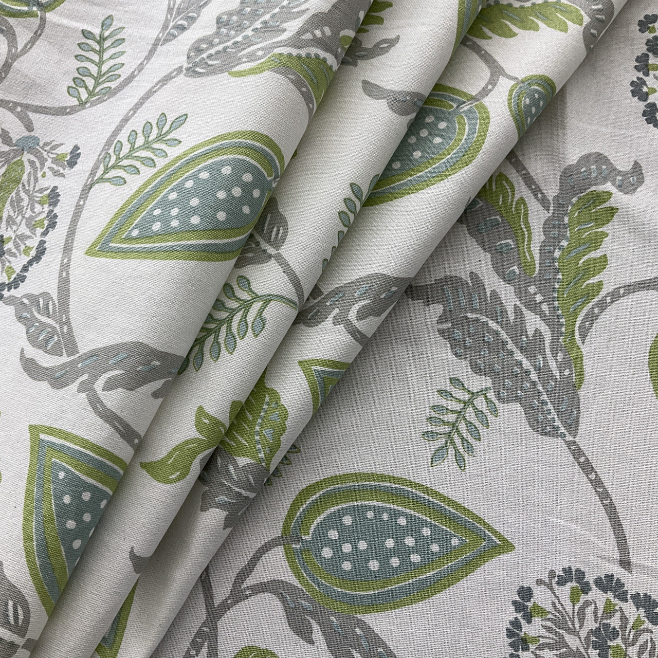 Laura And Kiran Palampore Print Duck Spring Medium Weight Duck Fabric
