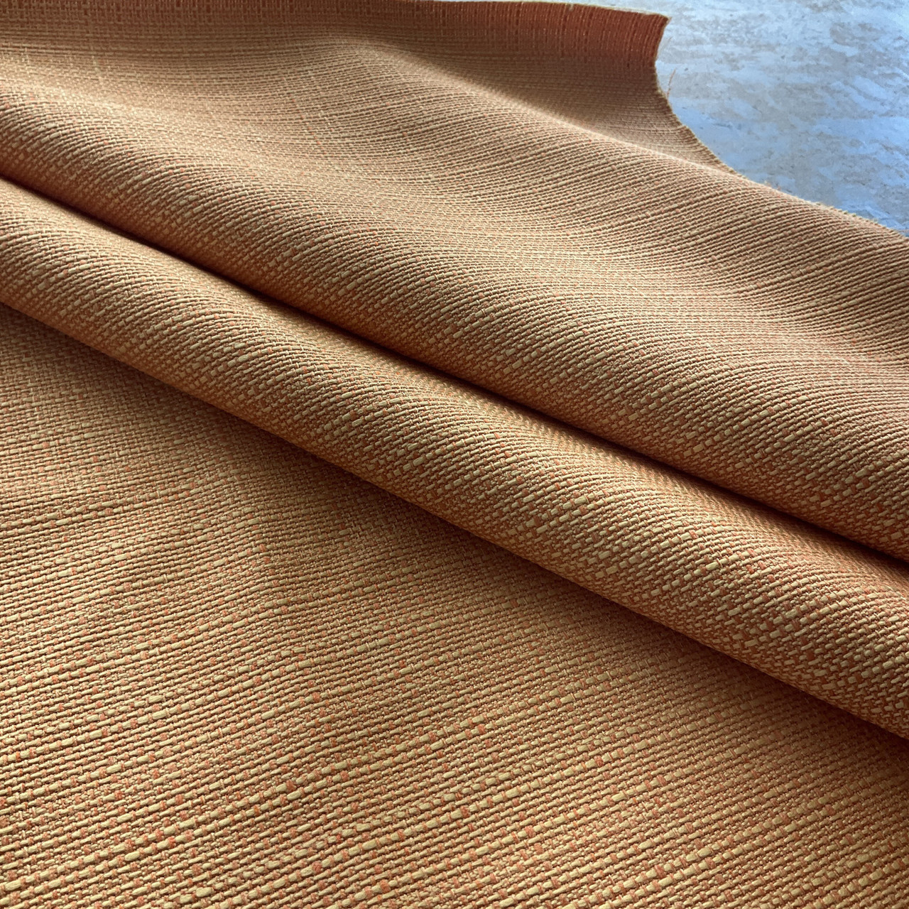 Eroica Metro Faux Linen Orange | Medium/Heavyweight Linen Fabric | Home ...