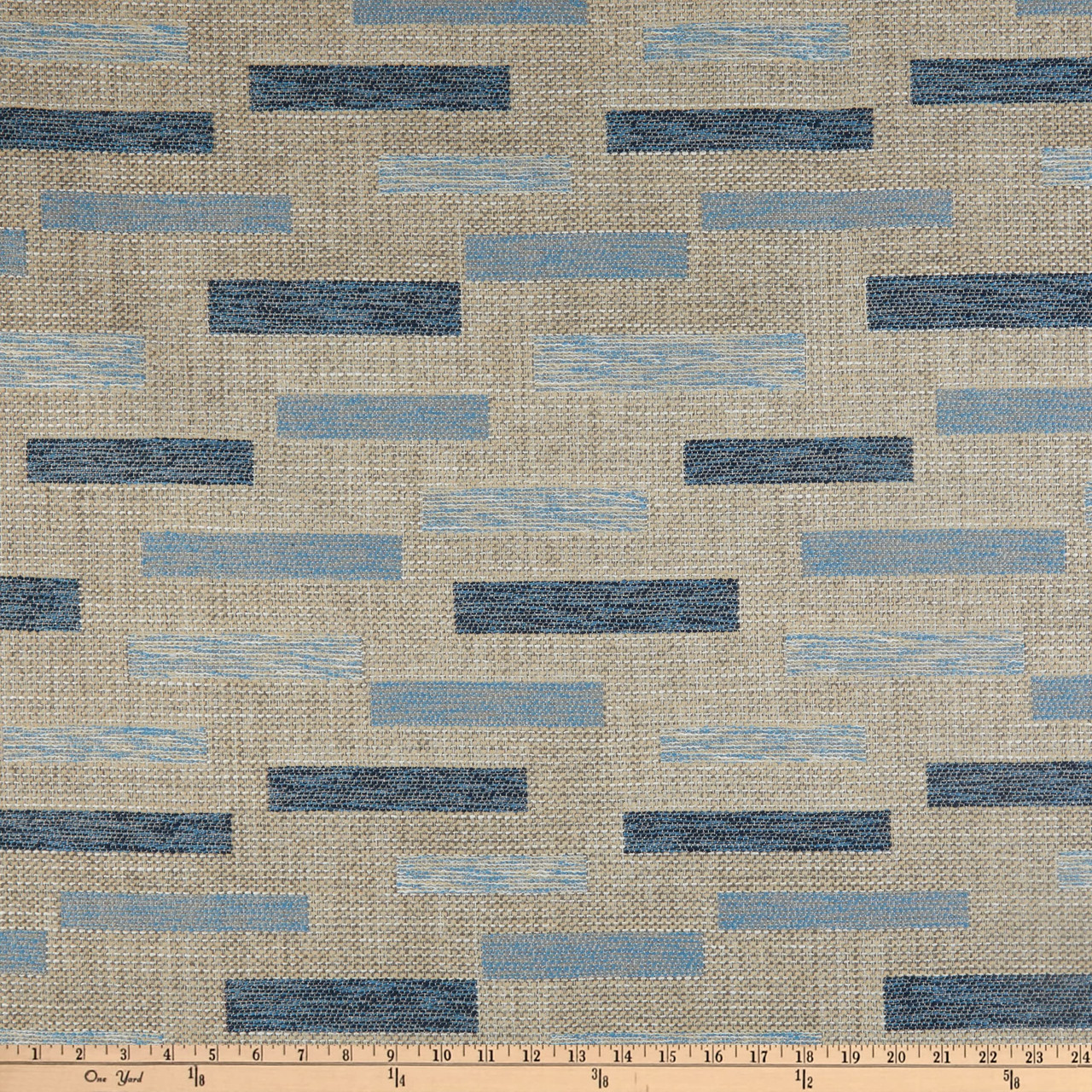 Performatex Block Weave Outdoor Woven Blue Beige | Heavyweight Outdoor ...