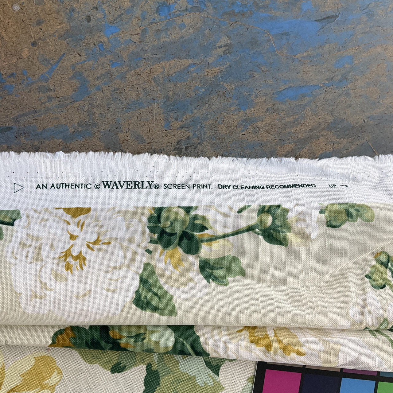 Waverly Alcea Floral Slub Duck Honeysuckle Medium Weight Duck Fabric