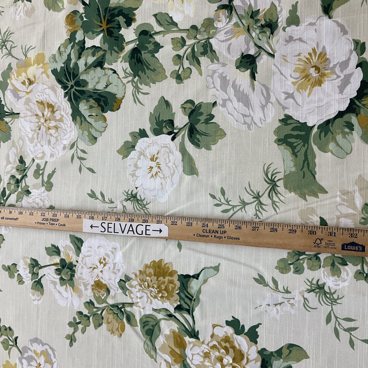 Waverly Alcea Floral Slub Duck Honeysuckle Medium Weight Duck Fabric