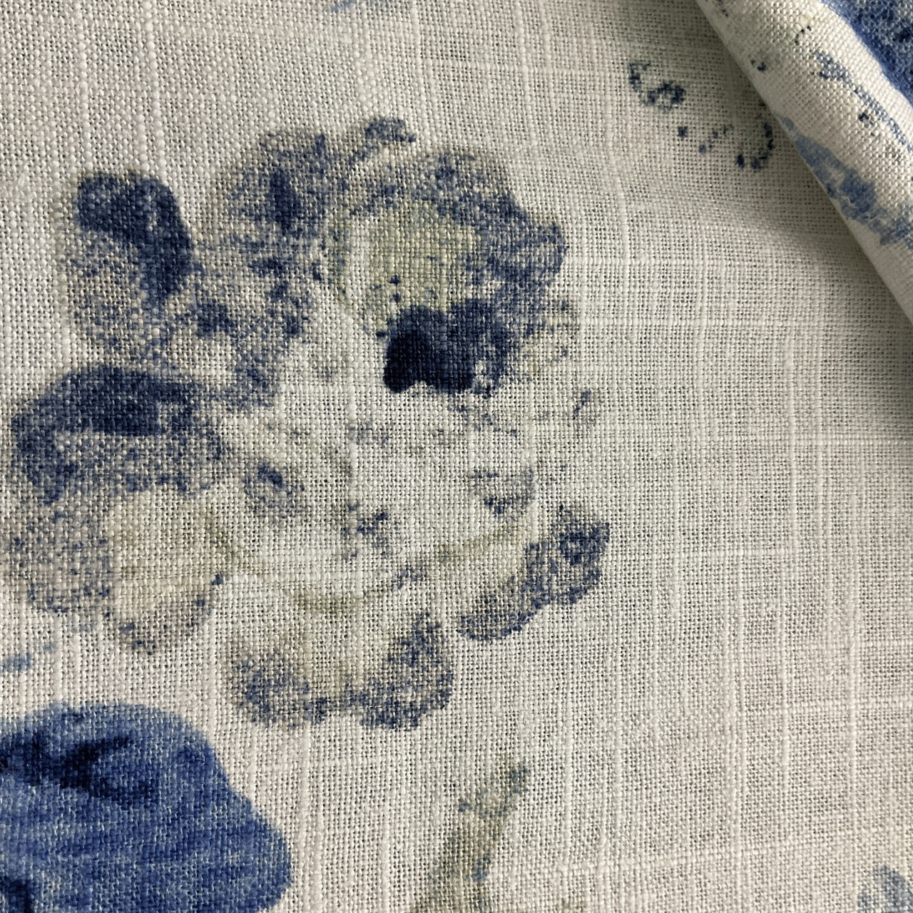 Waverly Nora Floral Slub Duck Chambray Medium Weight Duck Fabric