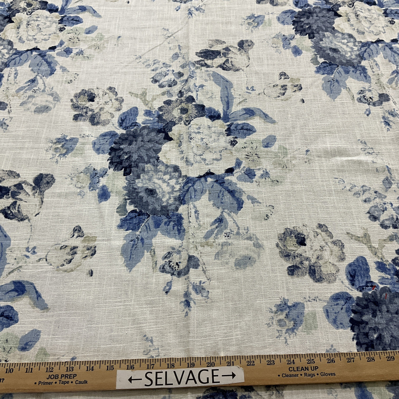 Waverly Nora Floral Slub Duck Chambray Medium Weight Duck Fabric