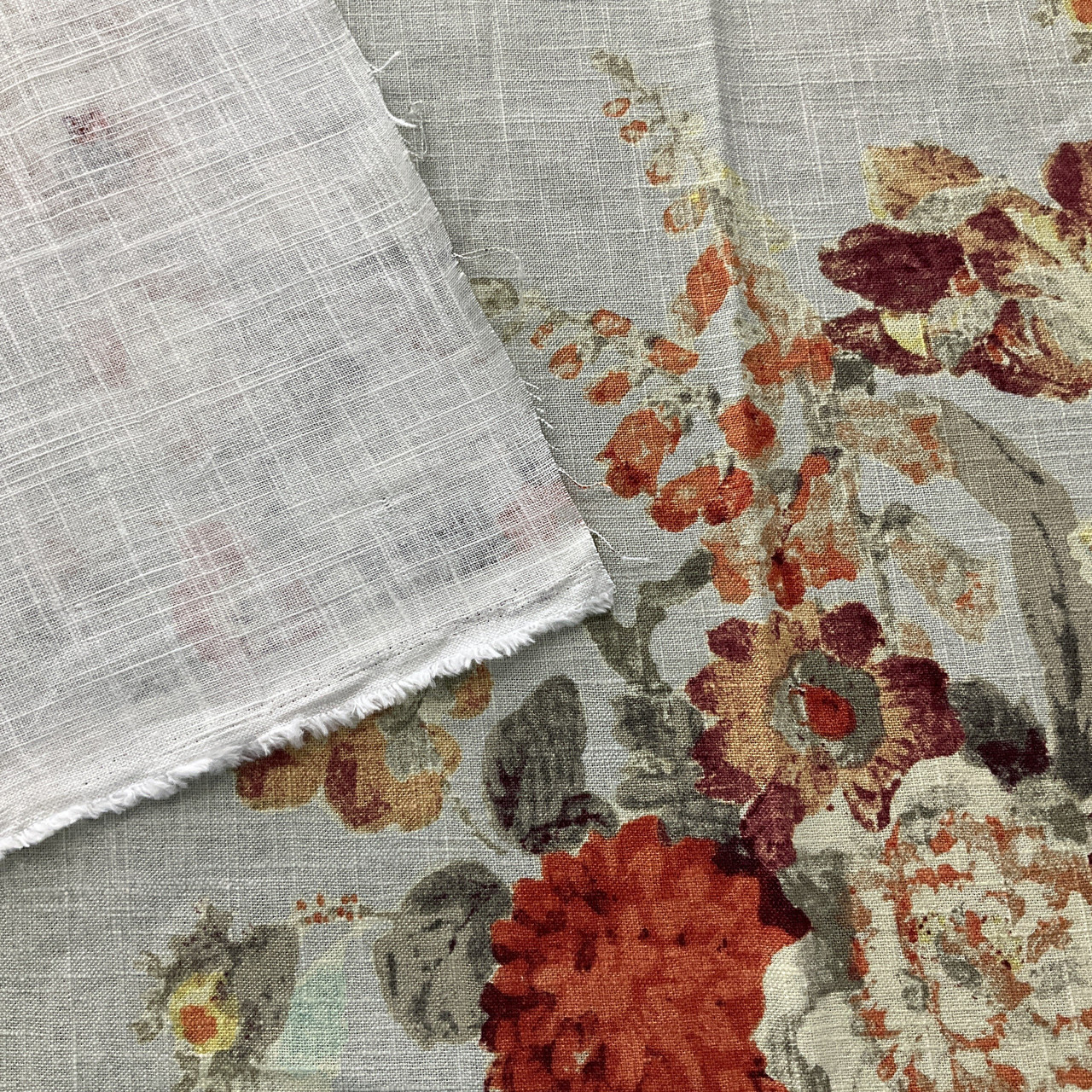 Waverly Nora Floral Slub Duck Nectar Medium Weight Duck Fabric Home