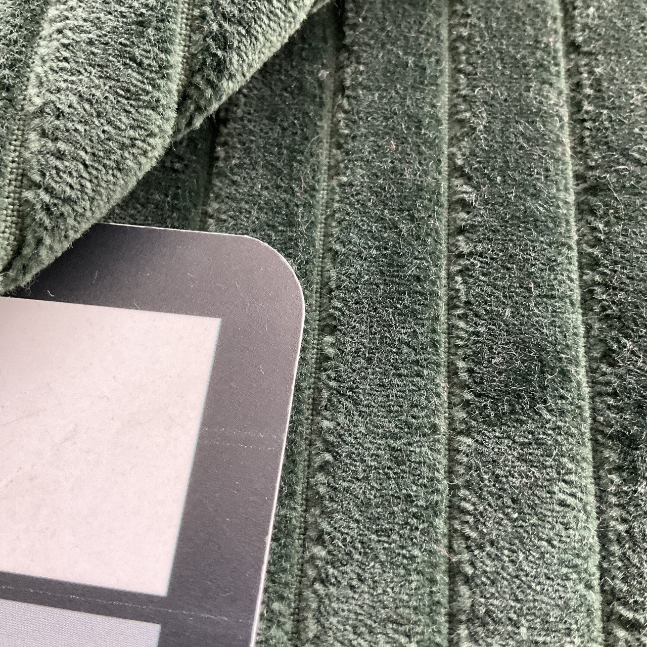 Forest Green Corduroy Upholstery Fabric Wide Wale Velvet