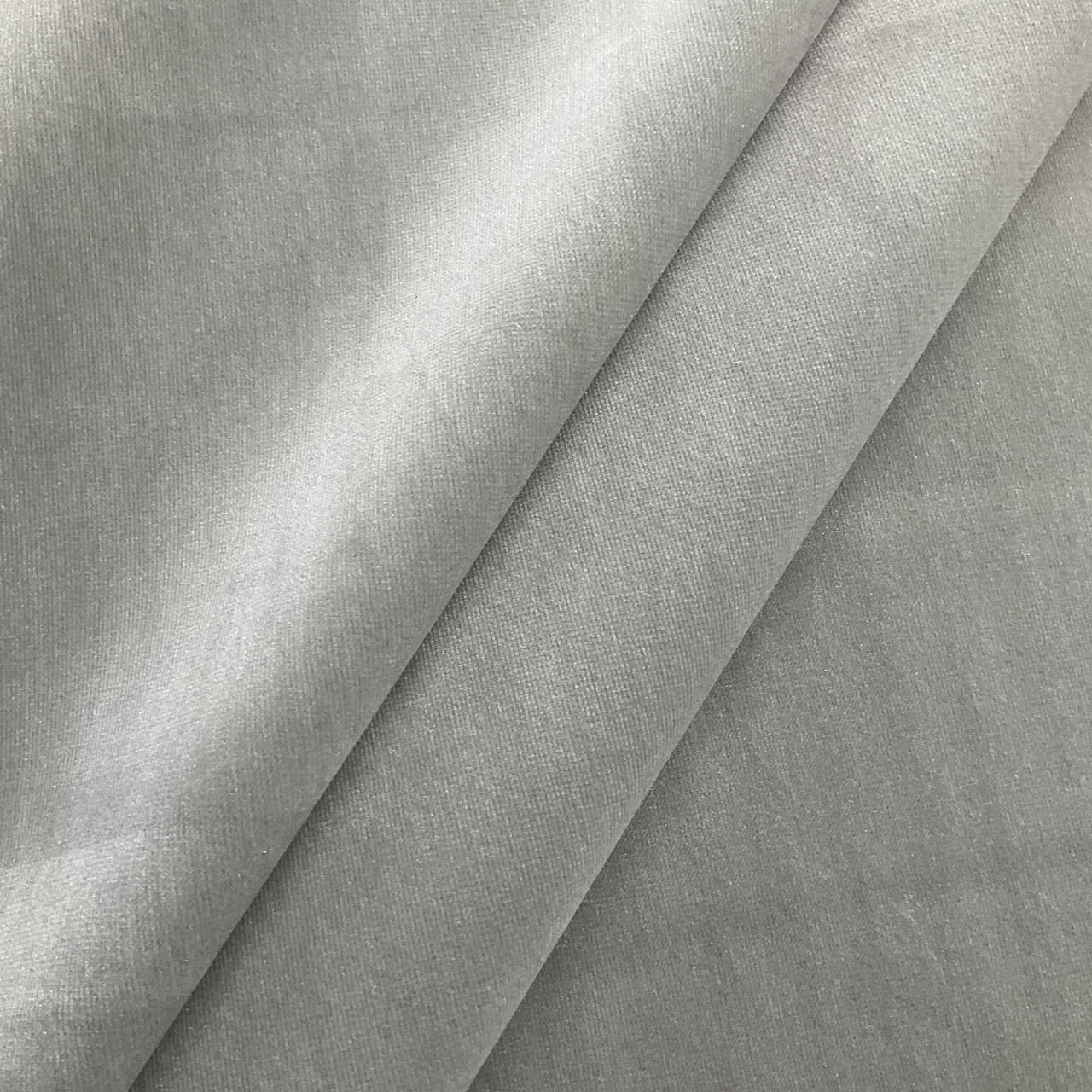 Silver Grey Velvet Upholstery Fabric | Heavyweight / Durable | 54" Wide ...