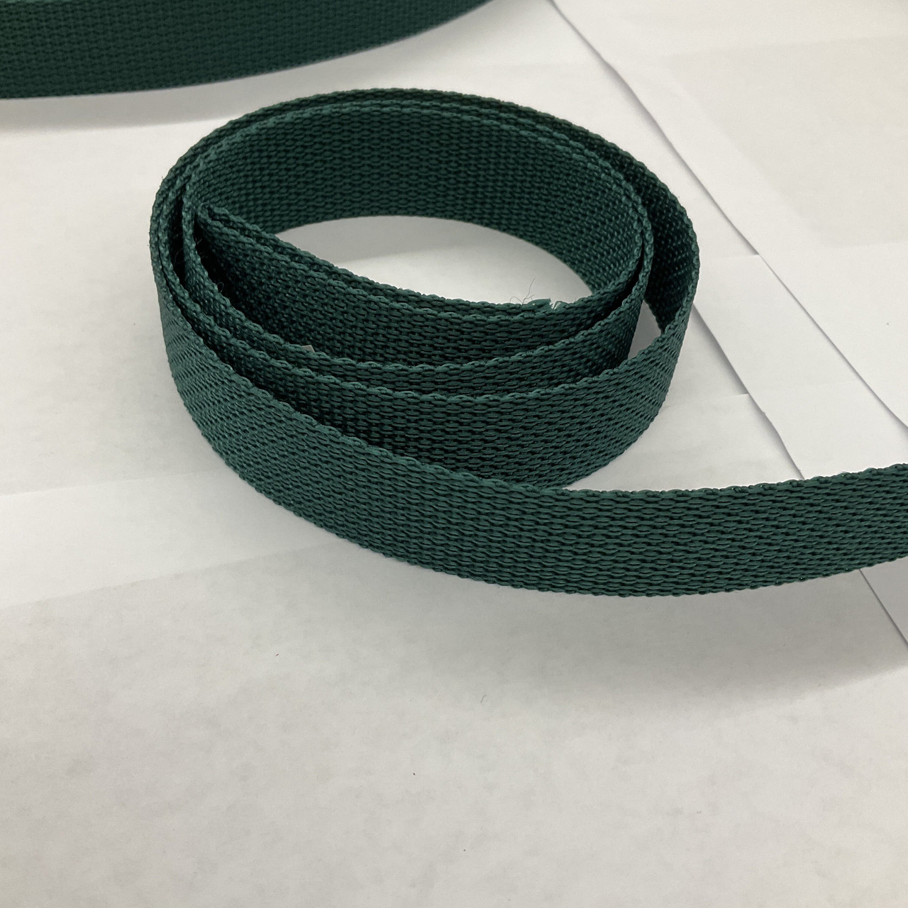 1 Inch Hunter Green Polyester Webbing / binding / Bag Strap | By The ...