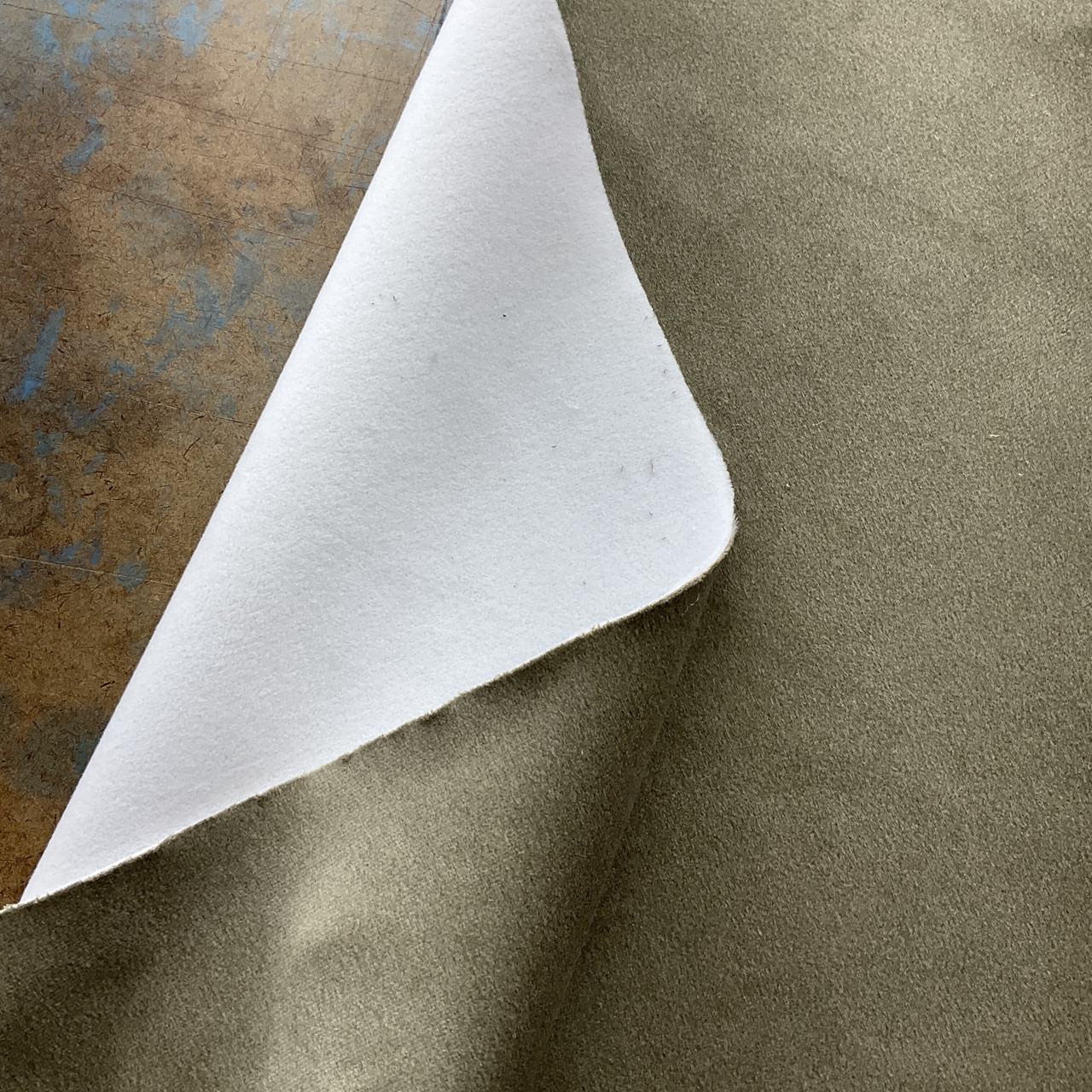 Geordi in Driftwood | Microfiber Upholstery Fabric | Solid Taupe ...