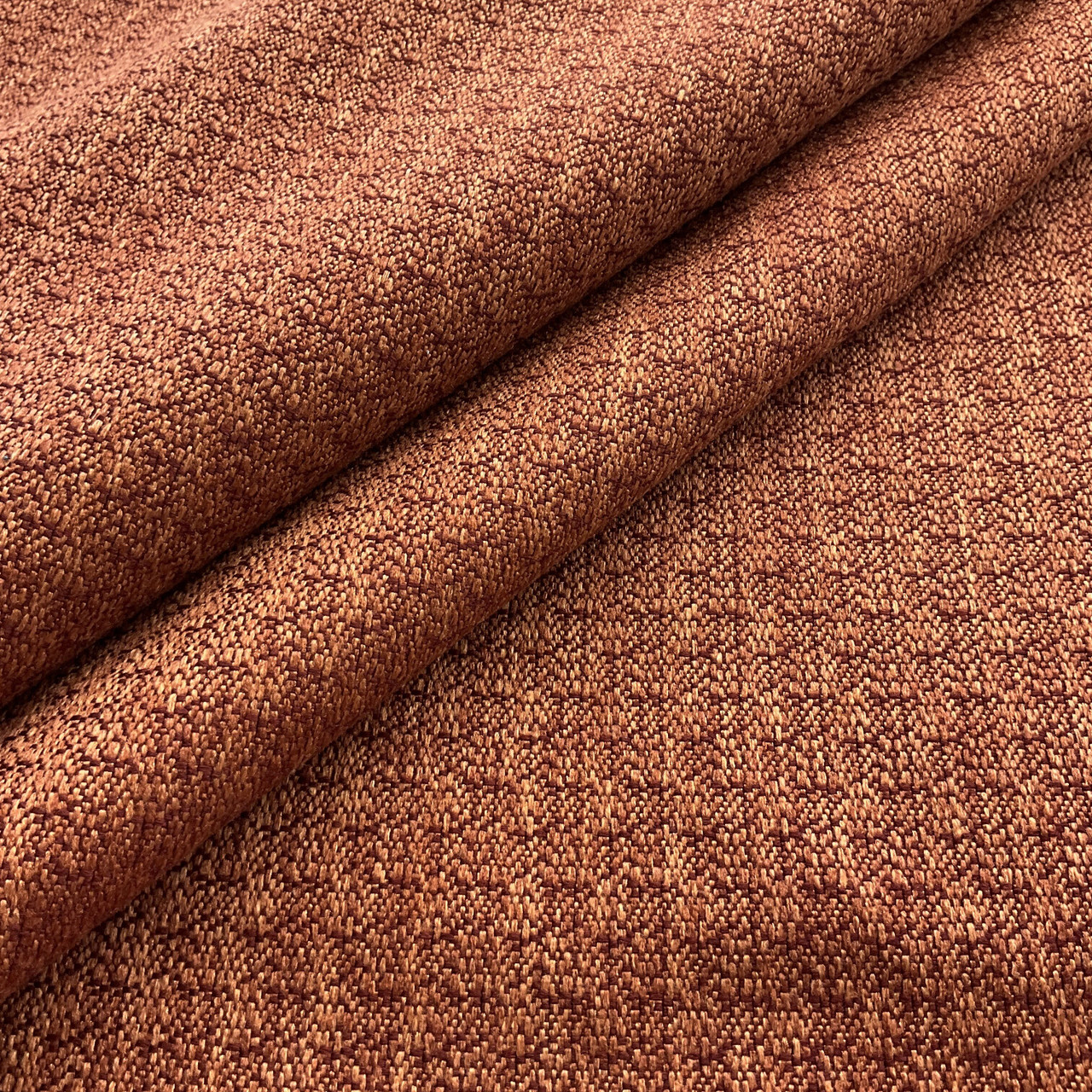 Bedford in Spice | Upholstery Fabric | Mottled Design in Dark Orange ...